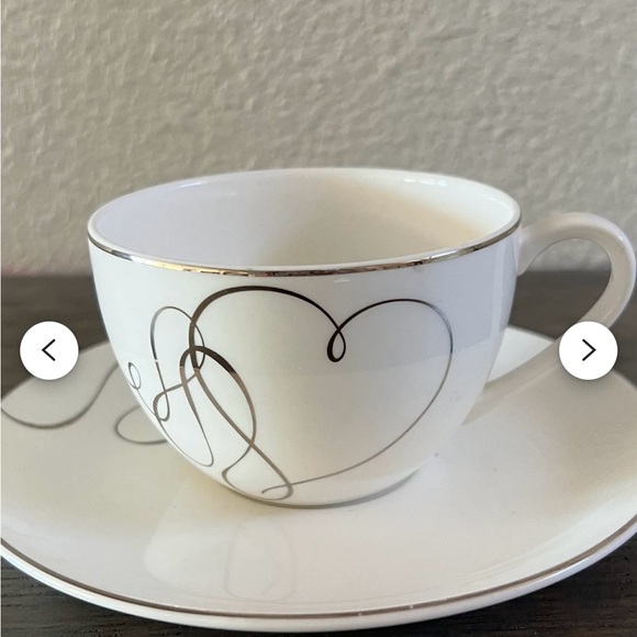 Mikasa | Dining | Mikasa Love Story White And Silver Swirl Mug Set Of 2 ...